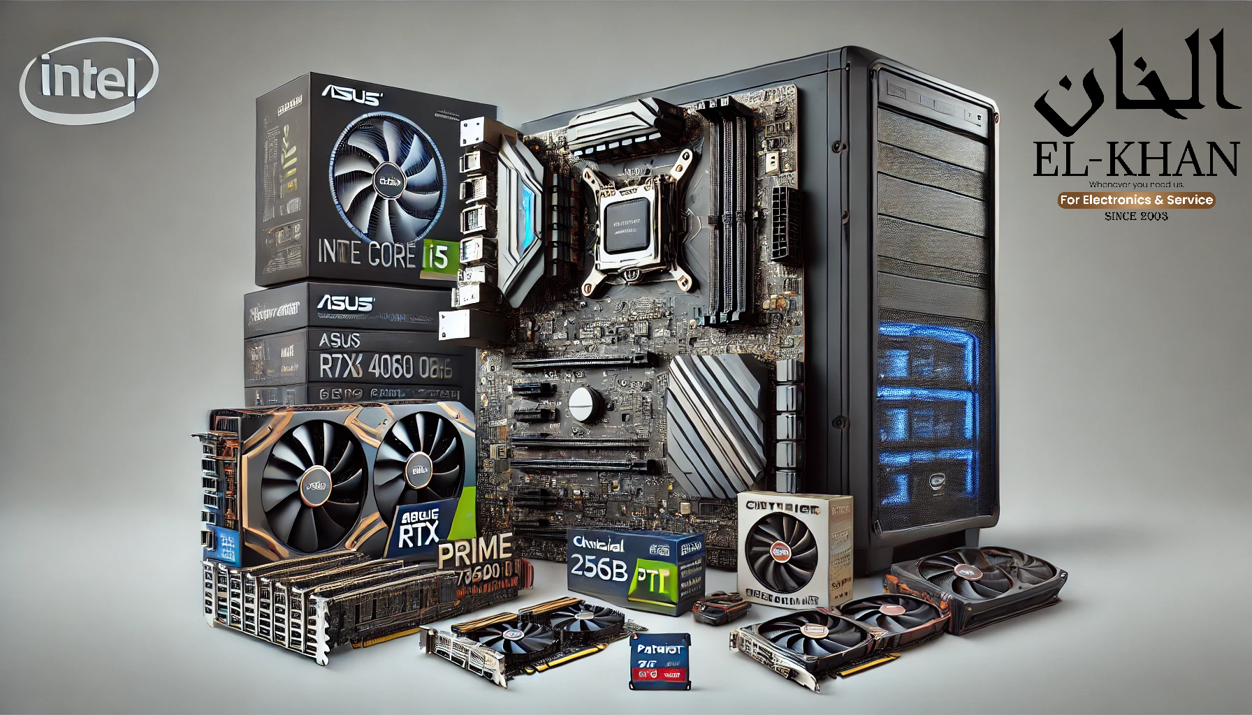 PC Gaming Bundle Intel Ci5-14400F Asus Prime B760M-A-D4, RTX 4060Ti EVO ...